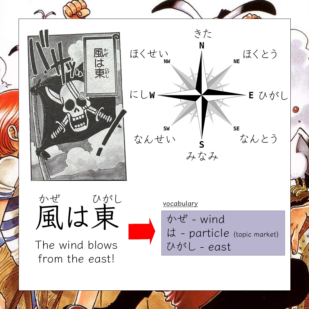 Build your vocabulary with One Piece Volume 1 – 365 Nihongo